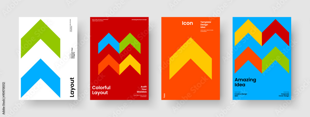 Creative Poster Layout. Isolated Banner Template. Modern Flyer Design ...