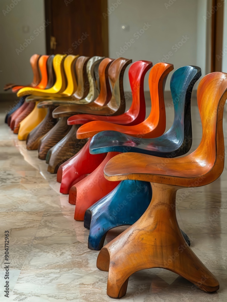 Design a series of chairs showcasing a range of human emotions through ...