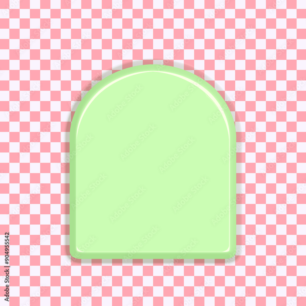 checkered pattern arched frames on background , pastel arch frame ...