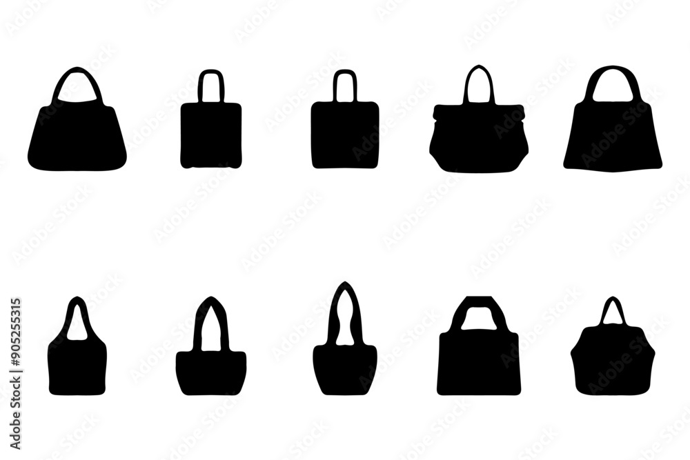 Simple Handbag Illustration set design Stock Vector | Adobe Stock