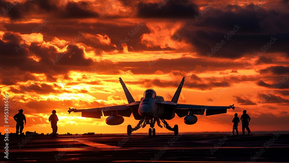 Blazing into the Twilight: F-18 Super Hornet Launches from Aircraft ...