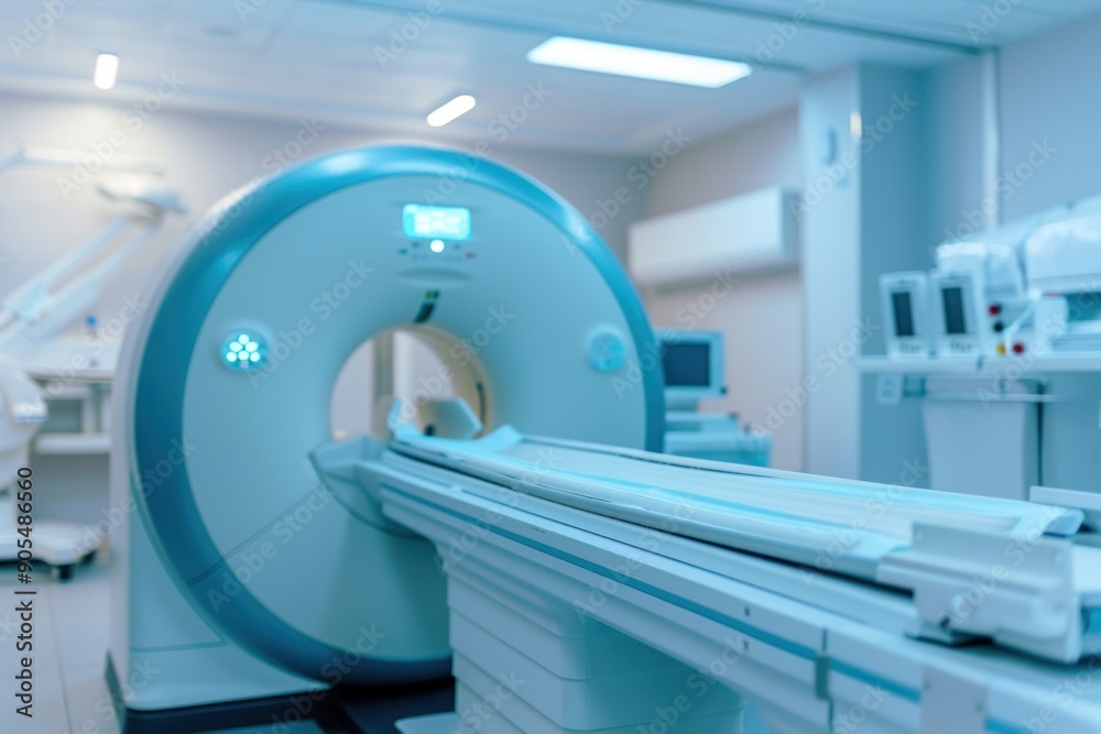 MRI - Magnetic resonance imaging scan device in Hospital. Medical ...