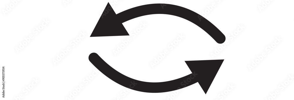 Circle arrow icon set. Symbol of reload, refresh, loading, recycle and ...