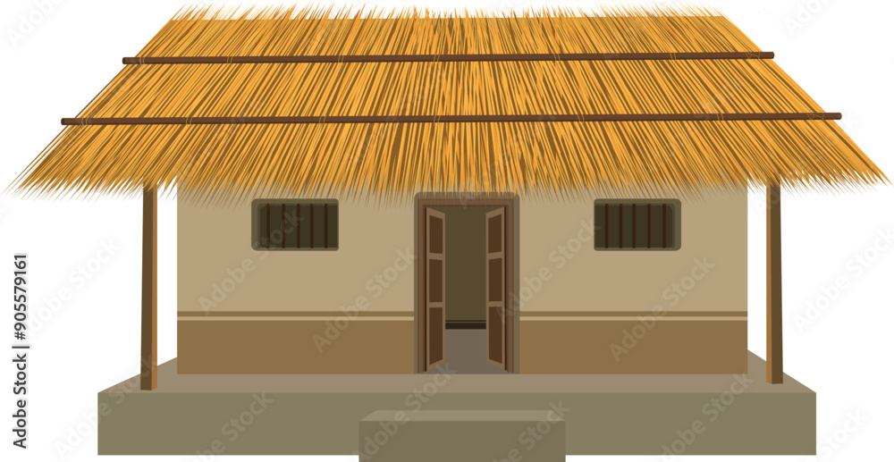 Indian Village House design Rural hut design Bangladeshi simple house ...