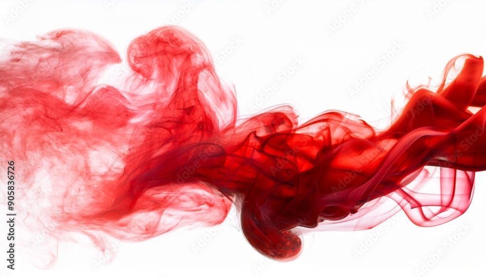 abstract red smoke on transparent background dramatic red smoke clouds ...