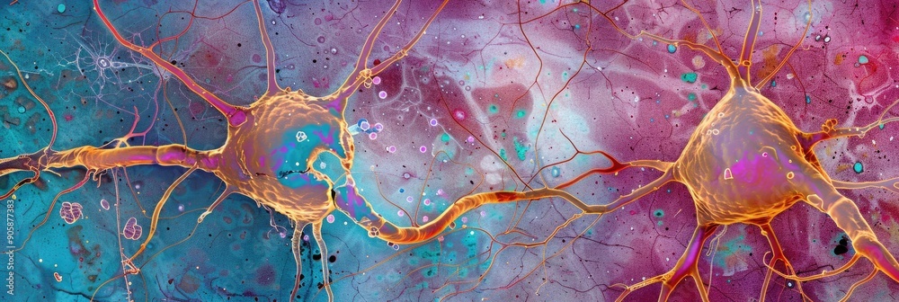 Multipolar Neurons in the Anterior Horn of the Spinal Cord Stained ...