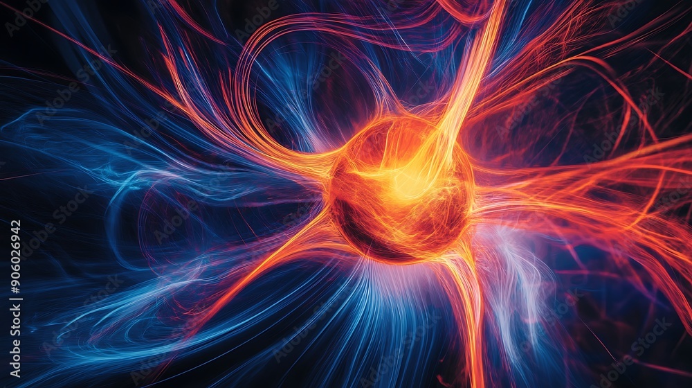 Visual representation of a magnetic field showing positive and negative ... Visual representation of a magnetic field showing positive and negative ...