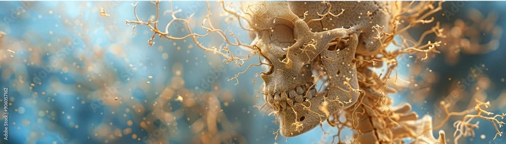 Detailed 3D visualization of skeletal abnormalities caused by a ...