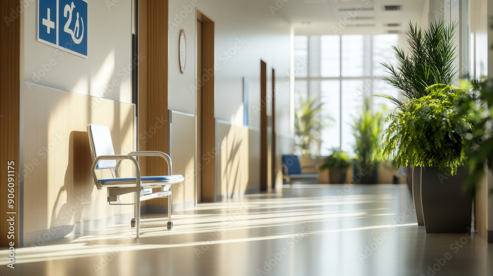 A hospital room with modern amenities, including adjustable beds and ...