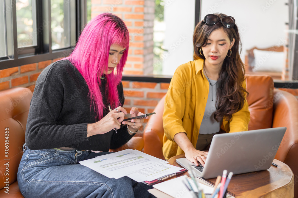 LGBTQ+ transgender man Beautiful Authentic Specialist with Pink Hair ...