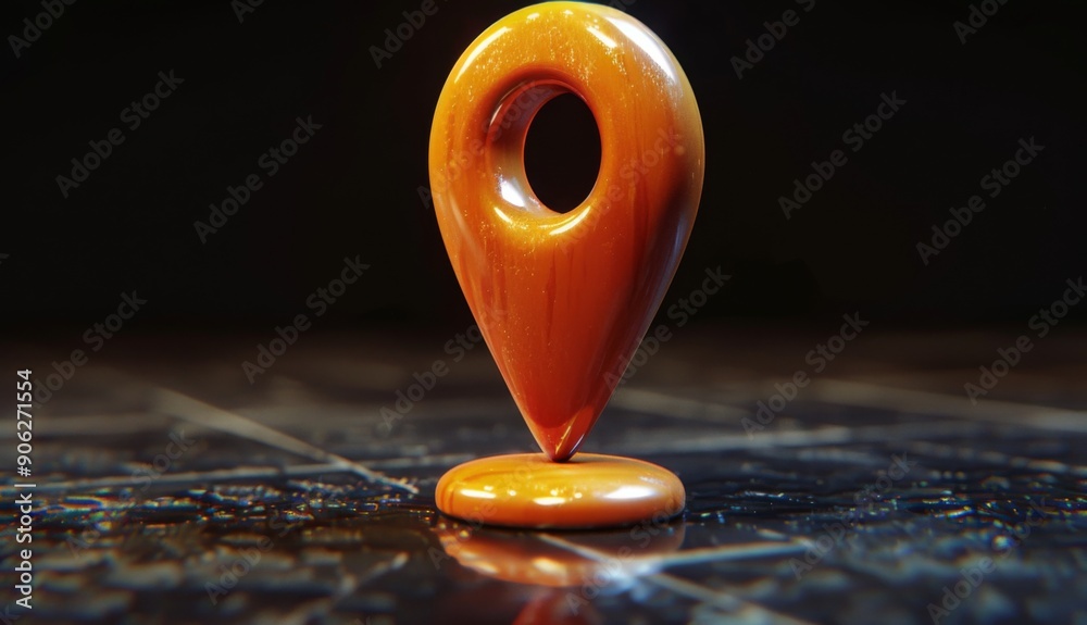 Animated 3D Game Sprite with a Rotating Locator Pin for Map Navigation ...