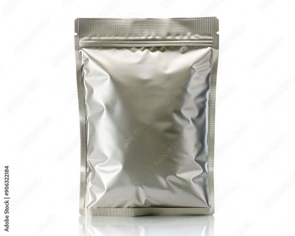 Blank chips bag mockup, food snack bag isolated on white background ...