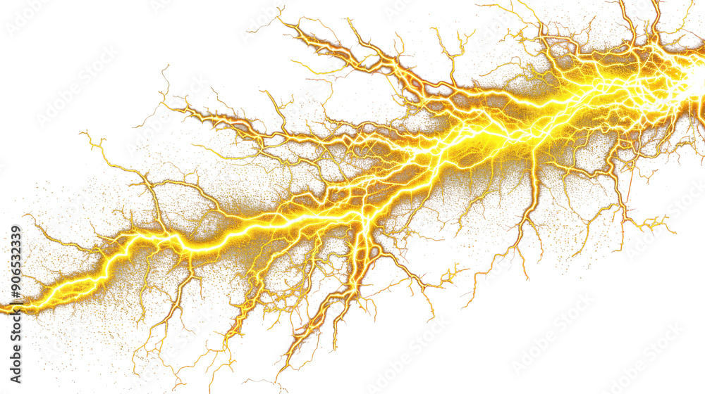 yellow lightning bolt effect transparent background PNG clipart Stock ...