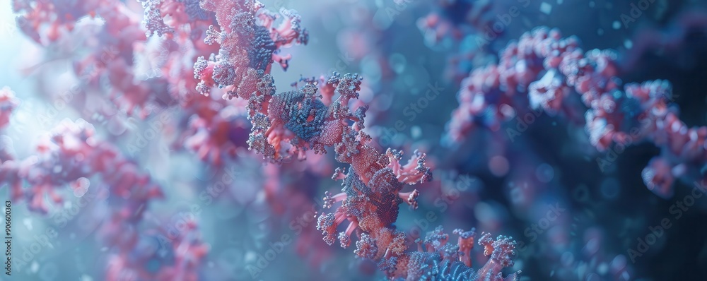 Ribosomes free in the cytoplasm, front view, highlighting their role in ...