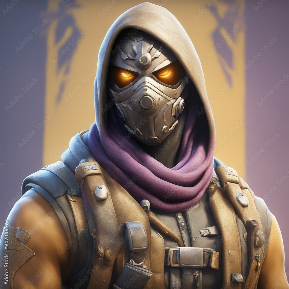 Custom Fortnite Skin Design – 3D Model for Gaming Avatars Stock ...