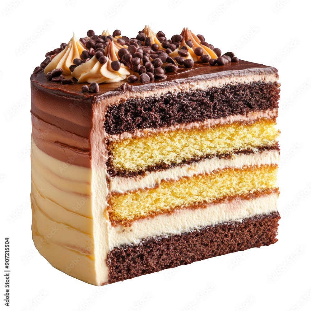 Cake With Floating Layers On Transparent Png Background For Upscale ...