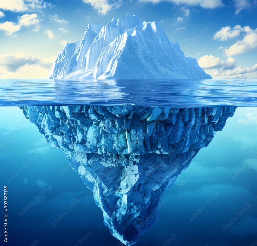 Unseen Threats Loom Beneath the Surface: A Visual Metaphor for Hidden ...