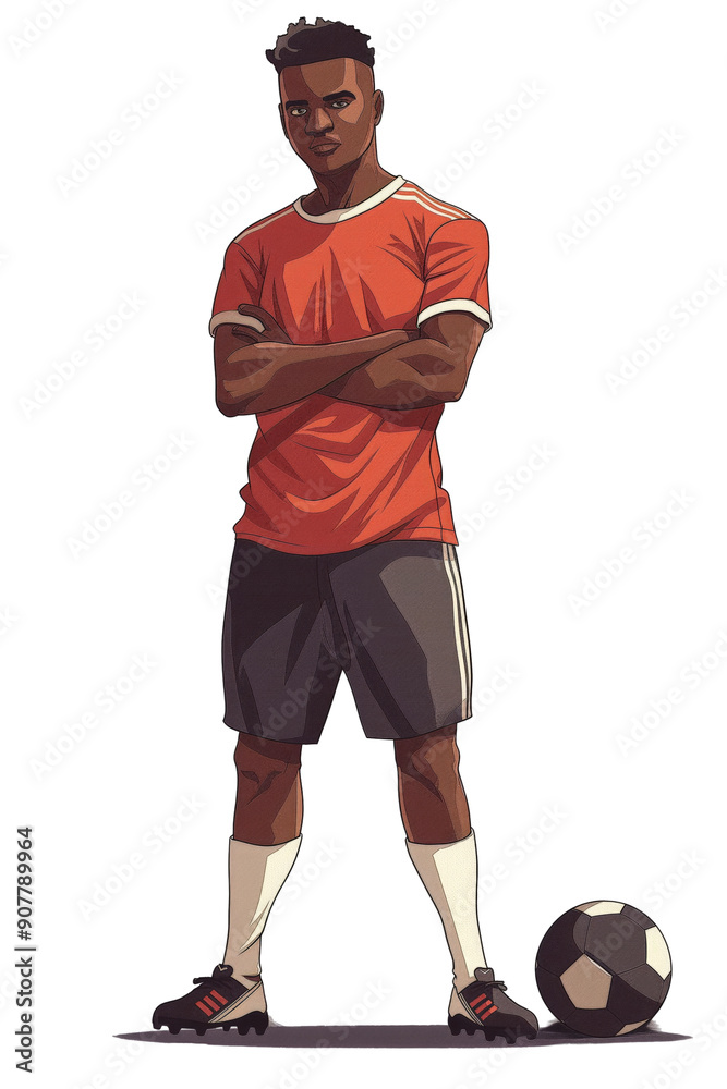 african male football player . Clipart PNG image . Transparent ...