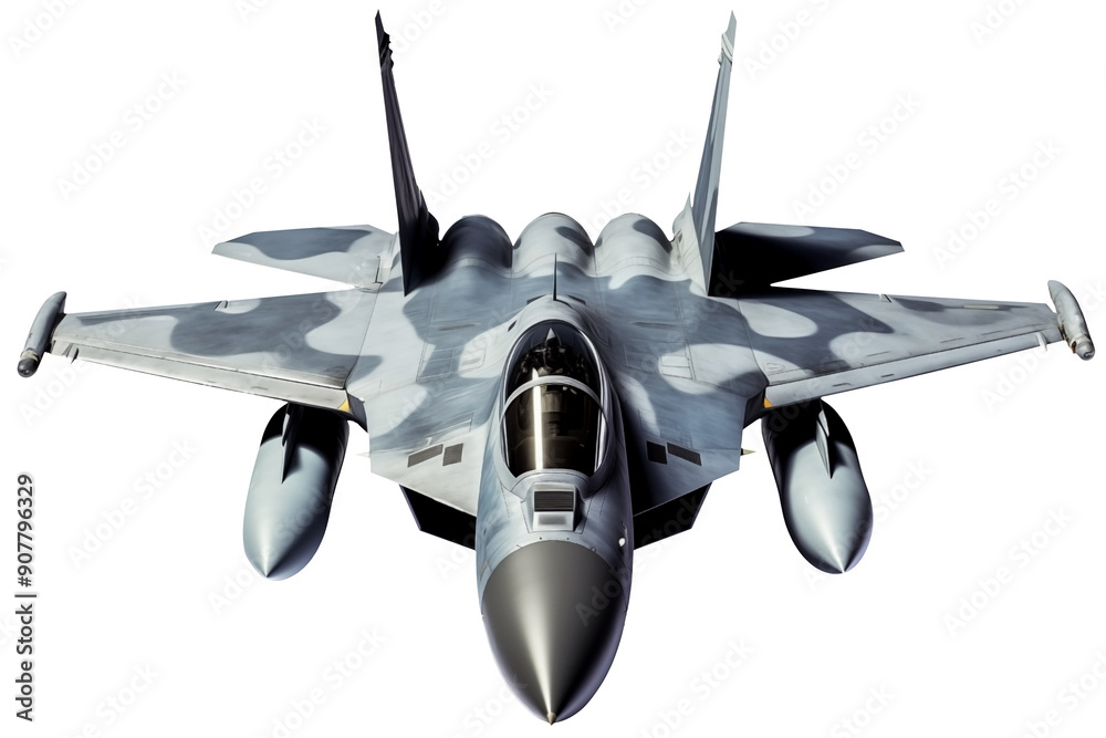 Flying Military Fighter jet PNG Military Jet aircraft isolated on white ...