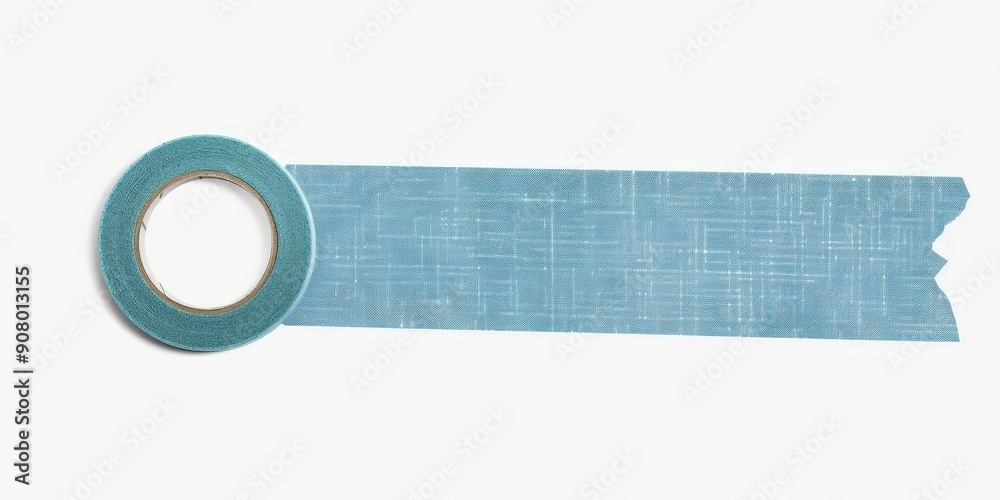 High-quality, transparent PNG file of a cute blue washi tape sticker in ...