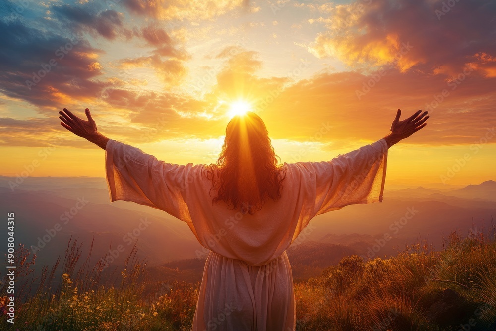 Jesus Christ with his arms open to humanity - Salvation and ...