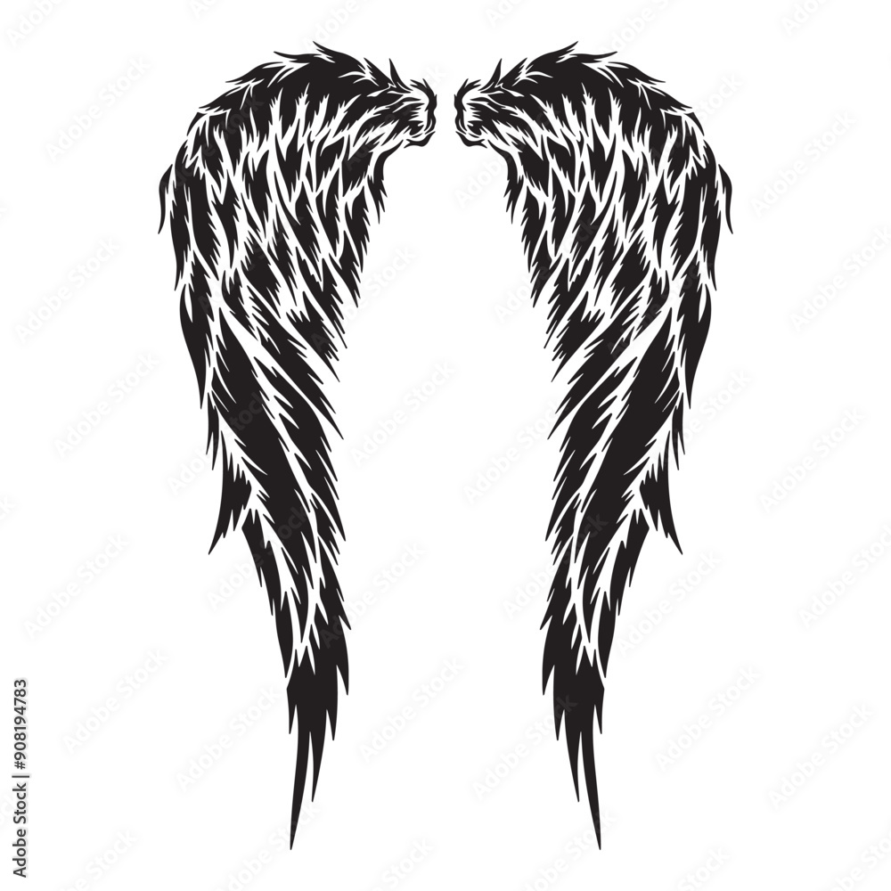 Neo tribal y2k wings flame aesthetic tattoo gothic cover, fire or wings ...
