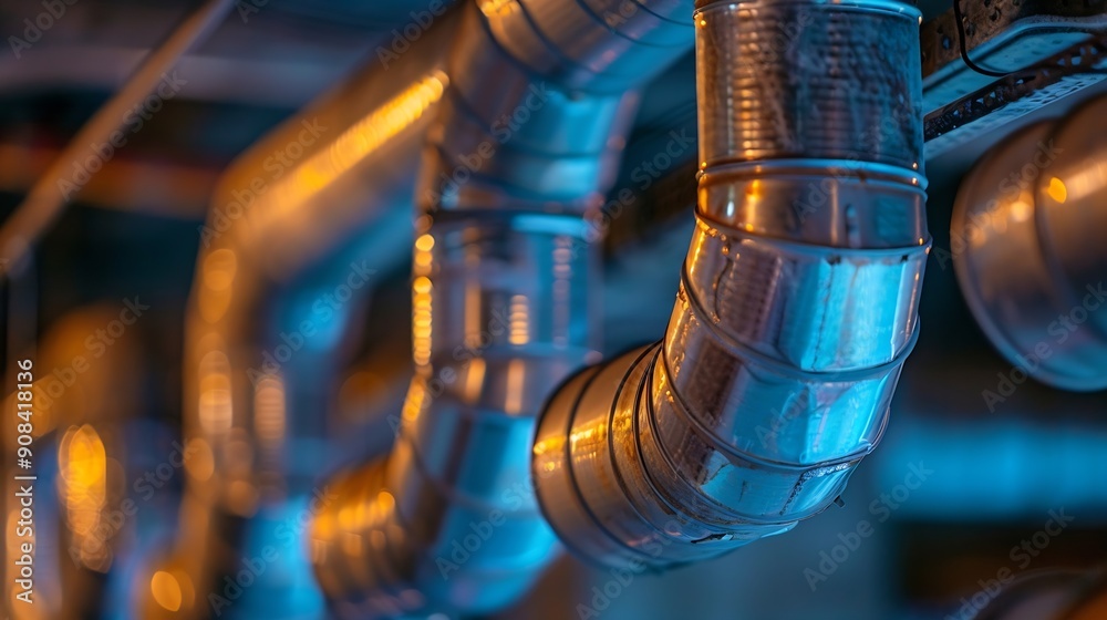 Ventilation industrial equipment Pipes for air purification in ...