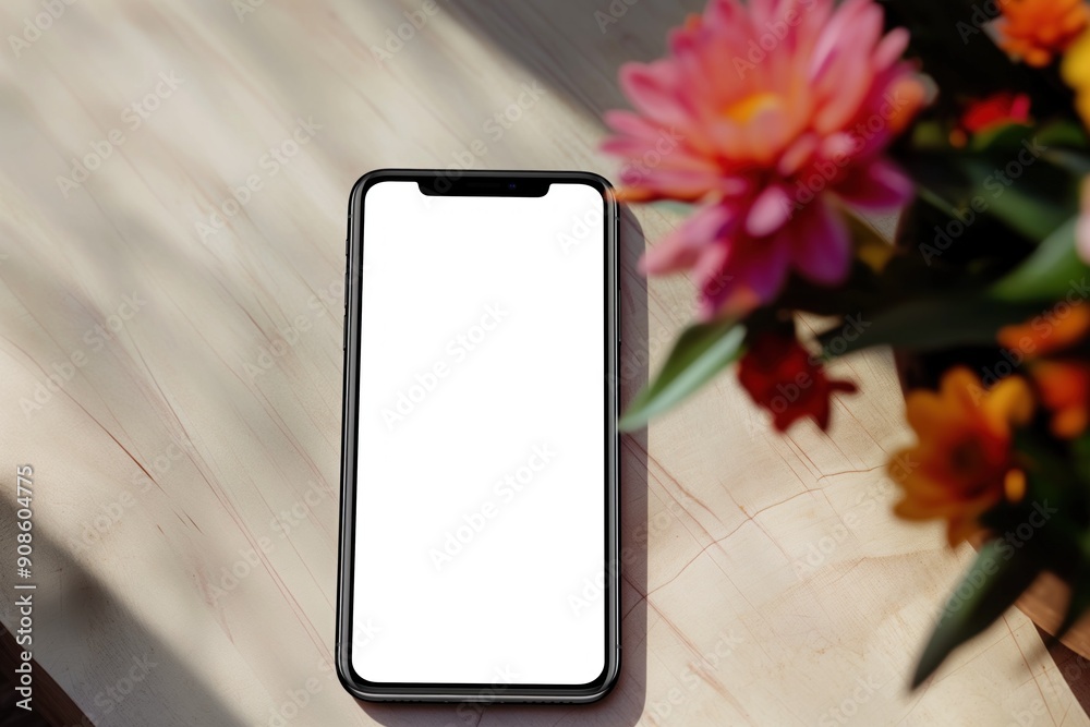 Phone smartphone isolated on white background for business infographic ...