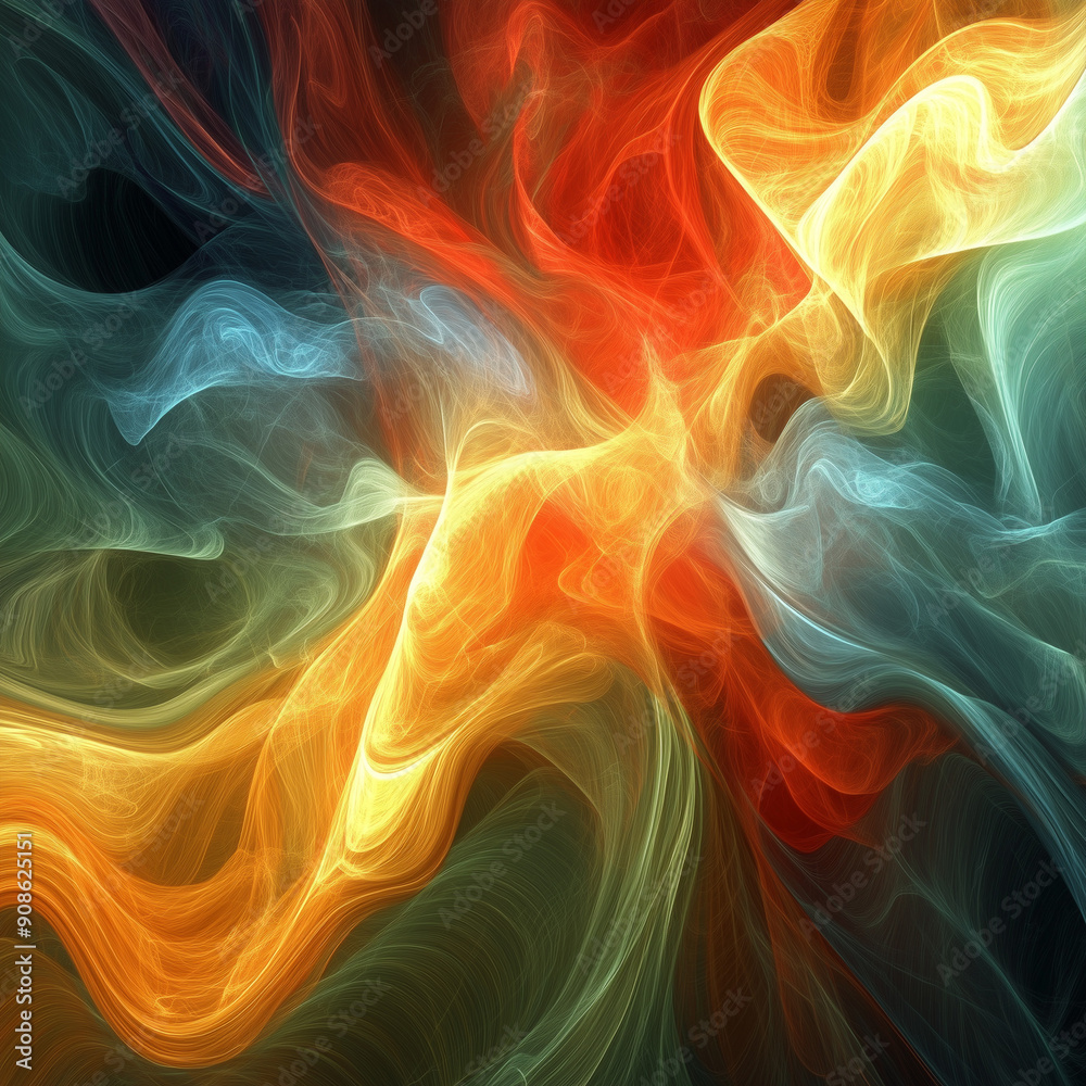 Abstract background banner, slide for thermo and fluid dynamics ...