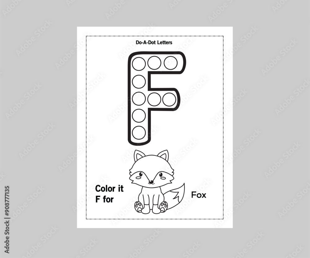 Alphabet Letter F | Alphabet Letter Tracing | Alphabet Letter Dot-To ...