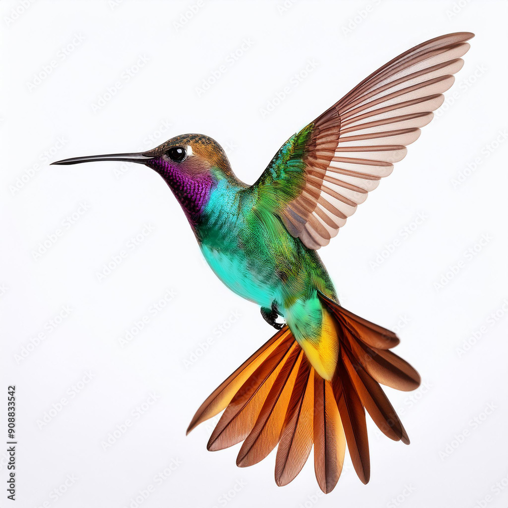 oiseau, animal, colibri, nature, faune, bec, sirop, vert, coloré, bleu ...