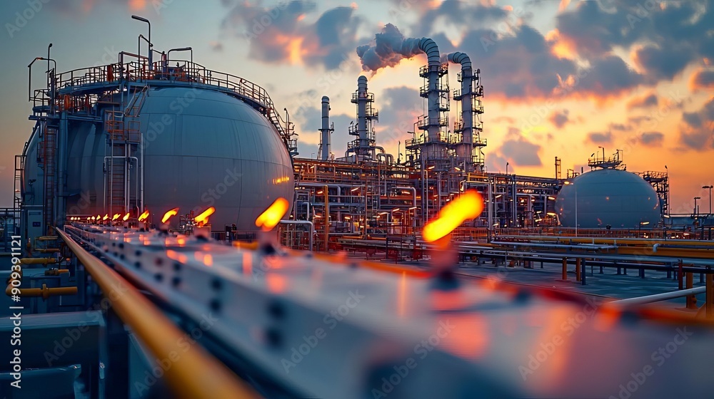 Industrial LNG Liquefied Natural Gas An educational poster depicting ...