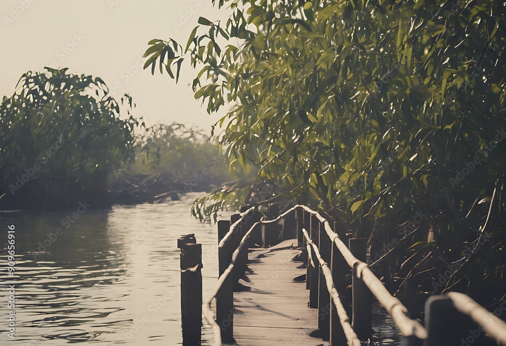 Mangrove Jakarta Indonesia Ancol Around Background Water Sky Summer ...