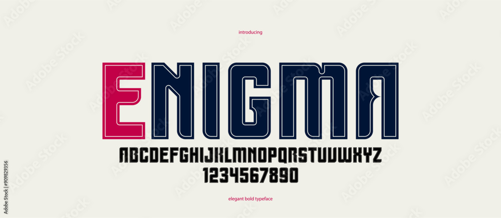 Bold simple sans serif display font for logos headers or slogans ...