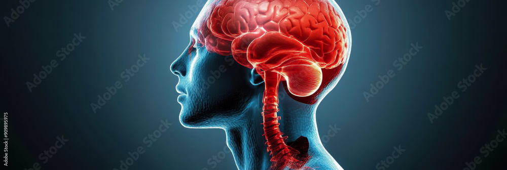 World Stroke Day. the human brain. pain in the head. problems with the ...