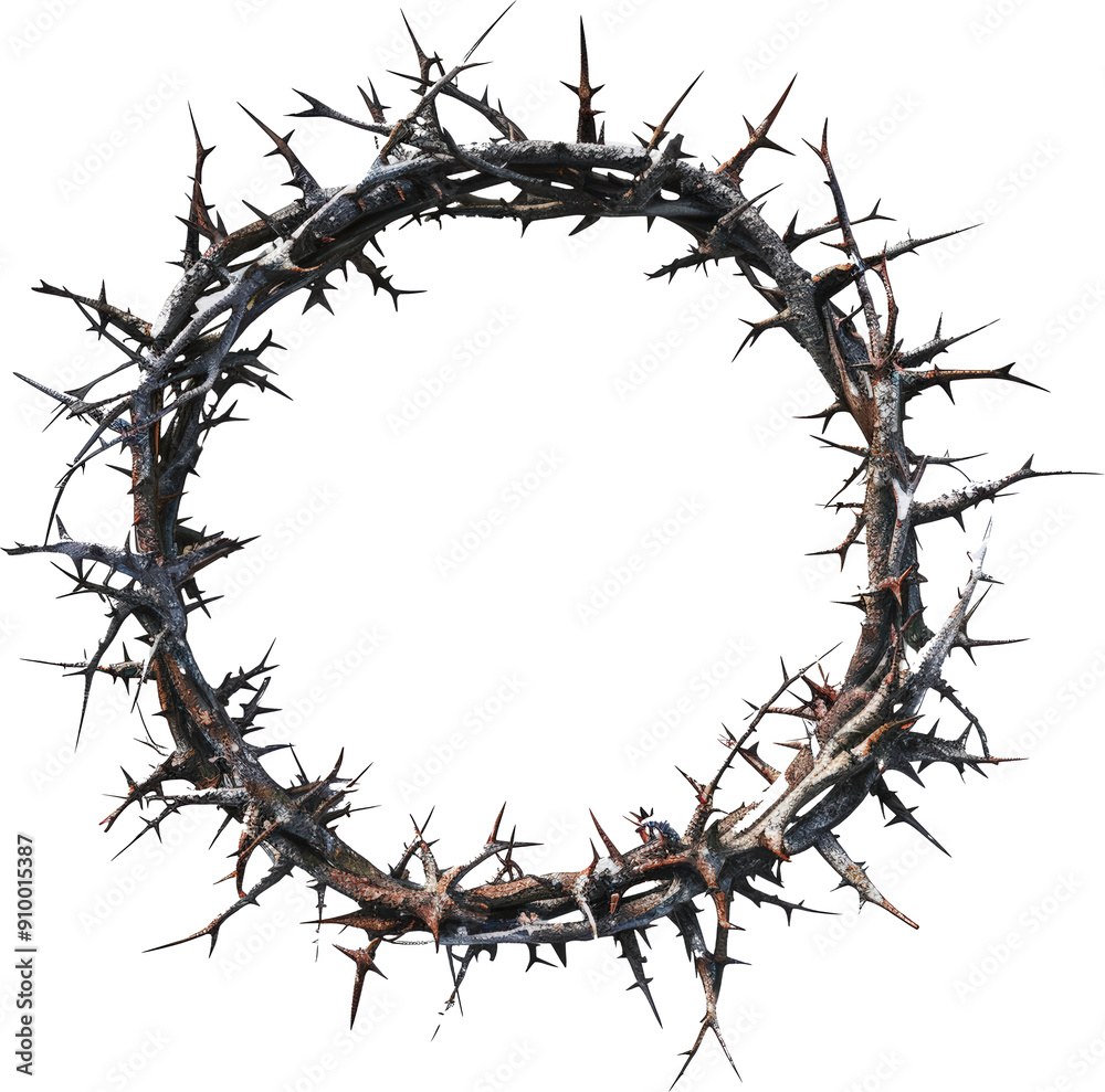 Circle of thorns on transparent background. PNG Stock Photo | Adobe Stock