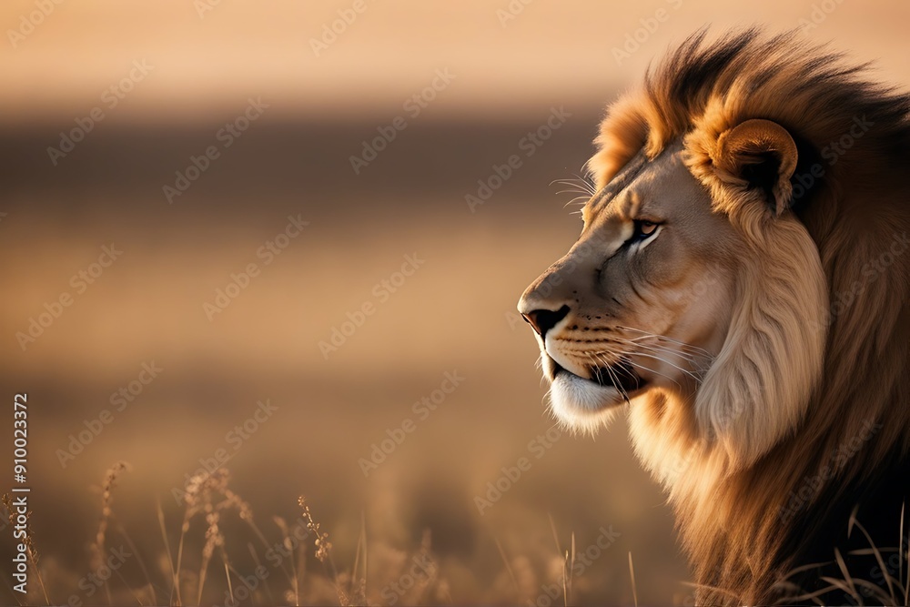 profil dans savane lion savanna predator national park africa southern ...