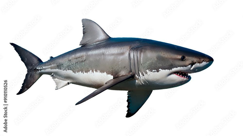 great white shark Transparent Background Stock Photo | Adobe Stock