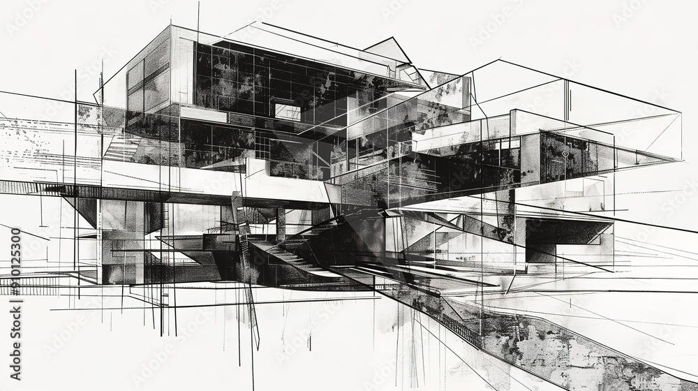 The Fascinating World of Abstract Architectural Drawings: A Blend of ...