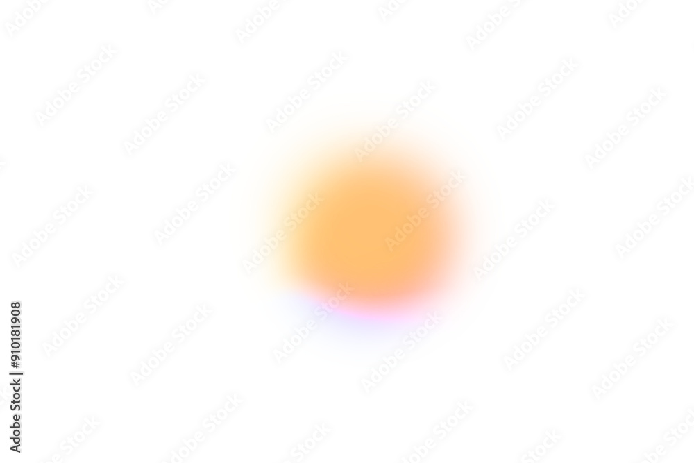 Abstract orange gradient circle with watercolor blur effect. Vibrant ...