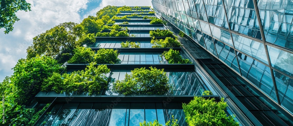 Eco-friendly corporate headquarters with green building certification ...