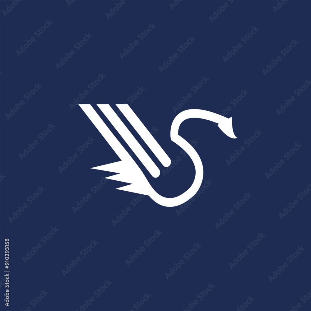 swan logo with swan image Stock Vector | Adobe Stock