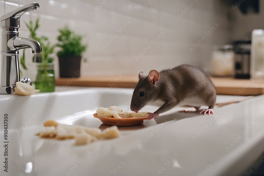 apartment close sniffs rattus sink fight norvegicus rodents young rat ...