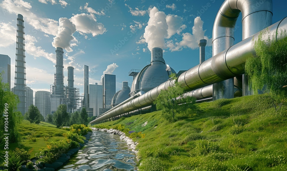 Transporting CO2 through industrial pipes for underground storage A ...