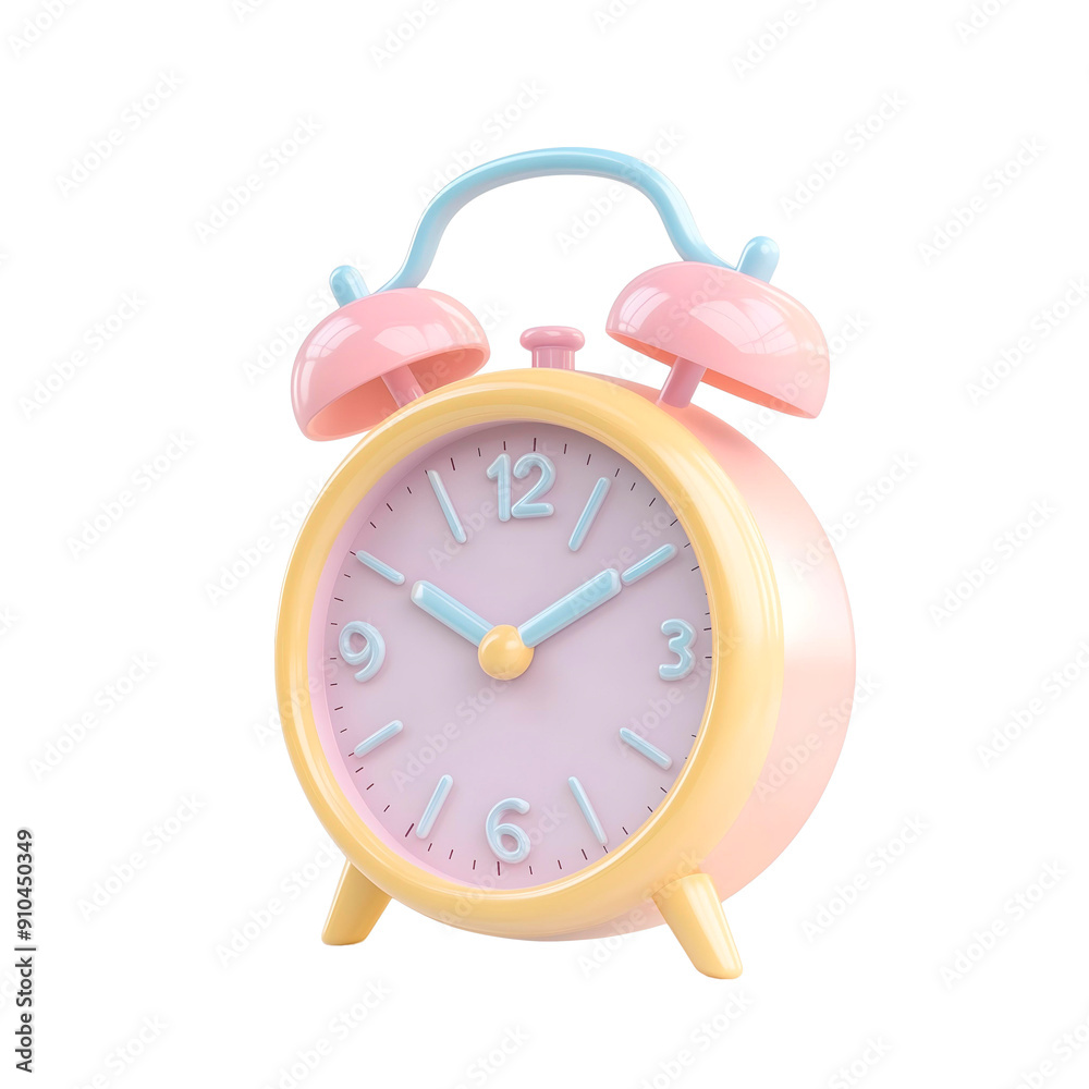 3d alarm clock icon 3d icon clock illustration pastel icons for app ...