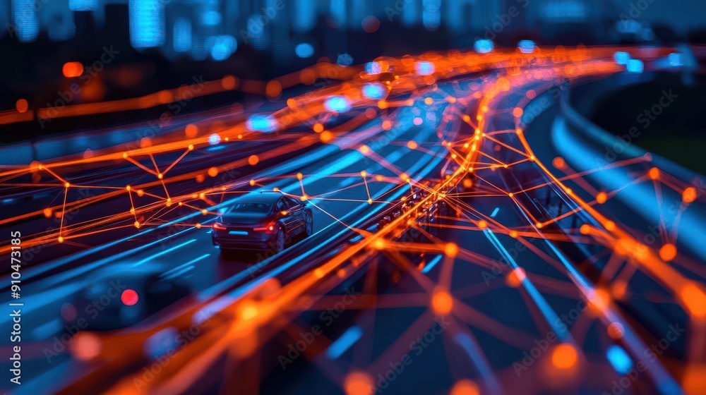 Smart city transportation network with connected infrastructure and ...