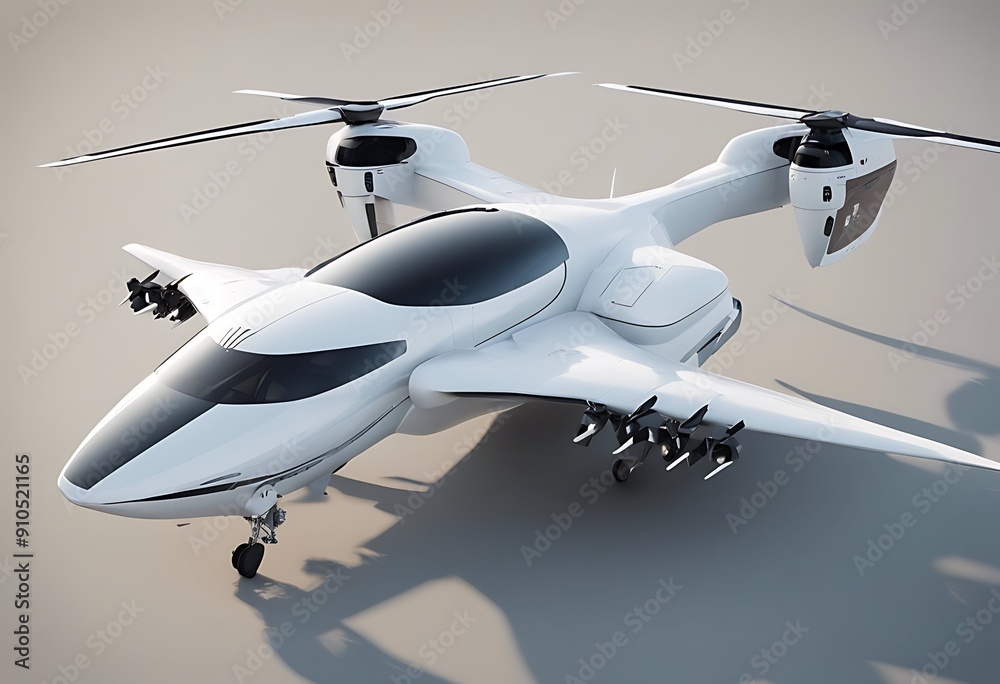 vtol aircraft background passenger white concept isolated urban ...