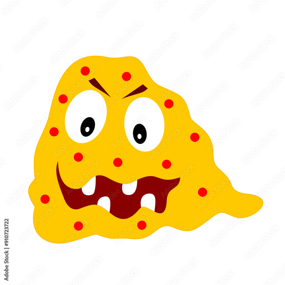 Cartoon bacteria vector illustration Stock Vector | Adobe Stock