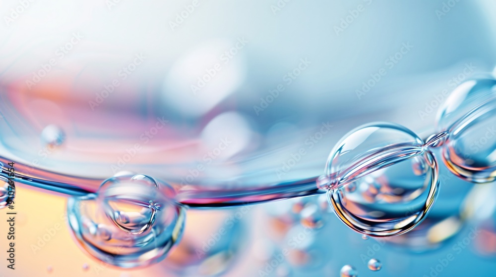 8K resolution macro image of a soap bubble's surface, swirling ...