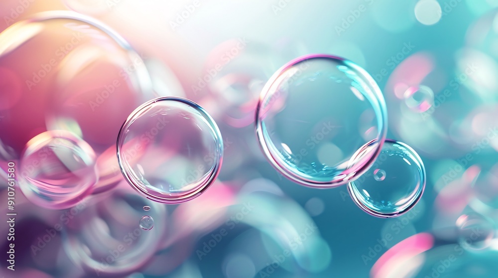 8K resolution macro image of a soap bubble's surface, swirling ...